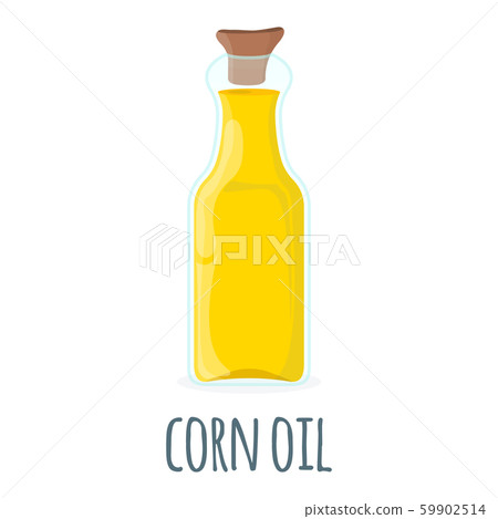 Corn oil Icon. Oil, Fat, Food label, logo for Web - Stock Illustration ...