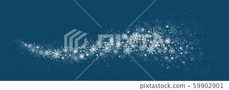 winter snow background with snowflakes silhouette - Stock Illustration ...