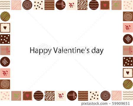 Valentine chocolate frame - Stock Illustration [59909651] - PIXTA