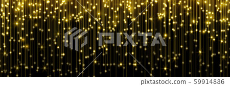 Golden rain, gold glitter particles falling. - Stock Illustration ...