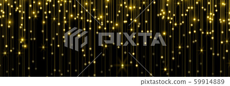 Golden rain, gold glitter particles falling. - Stock Illustration ...