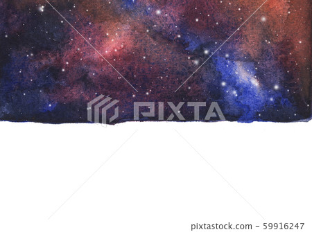 Watercolor galaxy sky background with stars.... - Stock Illustration ...