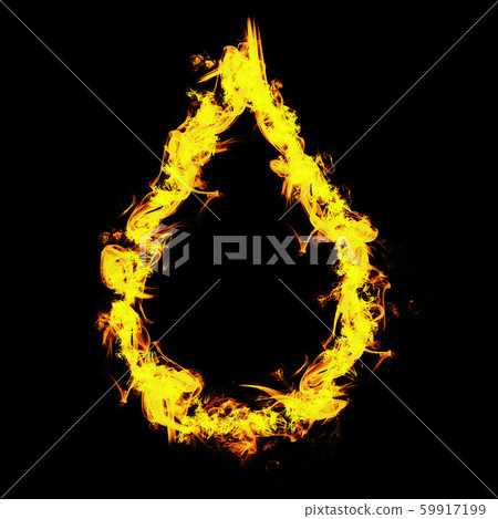 Acrylic Flaming Teardrop Painting etna.com.pe