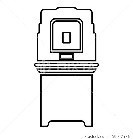 Electoral voting machine Electronic EVM Election - Stock Illustration ...