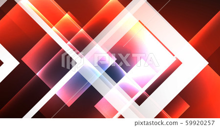 Neon glowing techno square rectangle lines,... - Stock Illustration ...