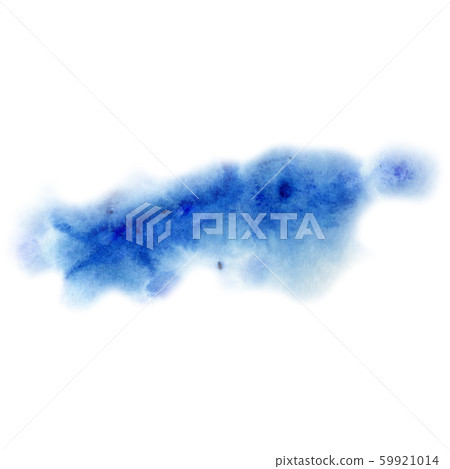 Abstract blue watercolor paper splash shapes... - Stock Illustration ...