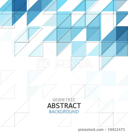 Abstract geometric pattern blue color... - Stock Illustration [59922473 ...