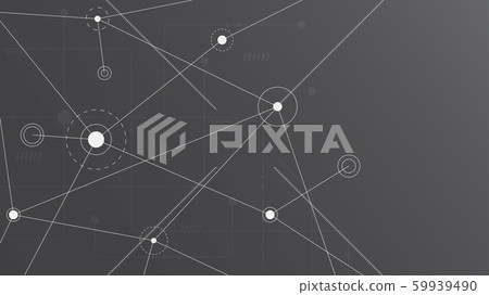 Abstract geometric connect lines and...-插圖素材 [59939490] - PIXTA圖庫