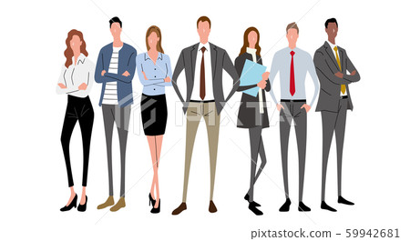 Illustration material: people, business scene,... - Stock Illustration ...