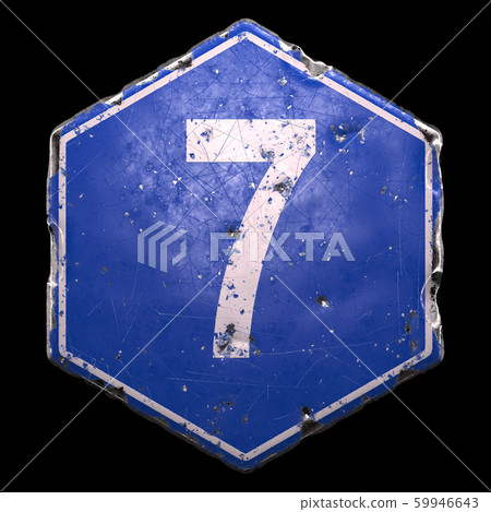 Public road sign in blue color with a capitol... - Stock Illustration ...