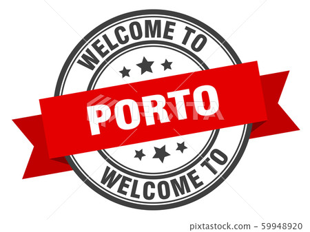 Porto stamp. welcome to Porto red sign - Stock Illustration [59948920 ...