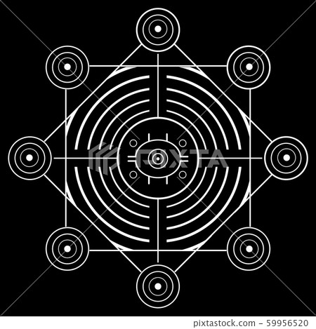 Circle wave magic texture. - Stock Illustration [59956520] - PIXTA