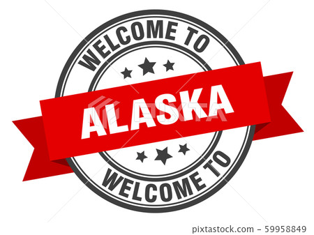 Alaska stamp. welcome to Alaska red sign - Stock Illustration [59958849 ...