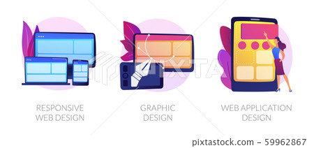 Web development vector concept metaphors - Stock Illustration [59962867 ...