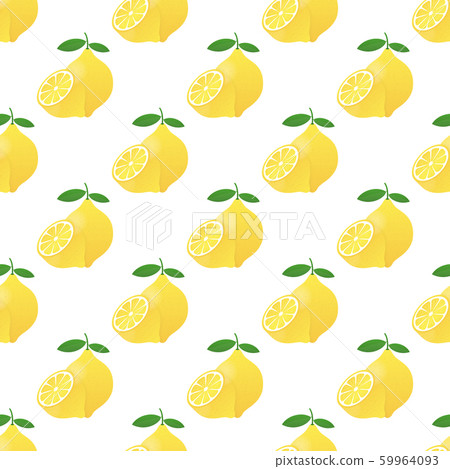 Lemon pattern. Yellow lemon vector illustration... - Stock Illustration ...