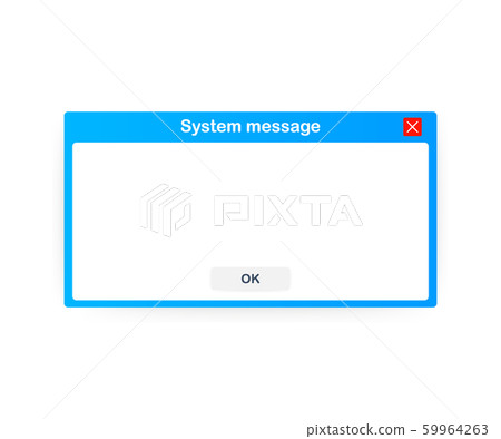 Old School Operating System Message Template.... - Stock Illustration ...