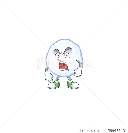 Mascot of angry snowball cartoon character design - Stock Illustration ...