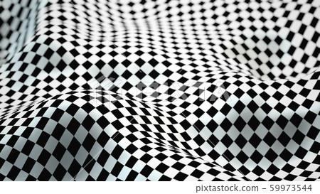 Abstract Morphed Checker Surface with Depth of... - Stock Illustration ...