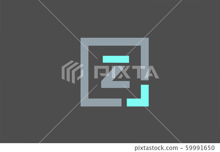 grey letter Z alphabet logo design icon for - Stock Illustration ...