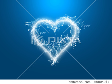Abstract water heart ring - Stock Illustration [60005017] - PIXTA