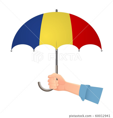 Chad flag umbrella - Stock Illustration [60012941] - PIXTA
