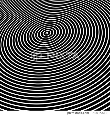 Concentric rings Circle lines texture on black-插圖素材 [60015812] - PIXTA圖庫