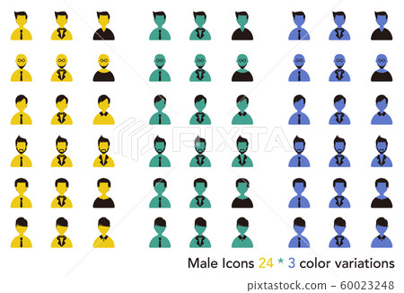 Men icon set - Stock Illustration [60023248] - PIXTA