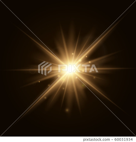 Gold Star explosion vector illustration - Stock Illustration [60031934 ...
