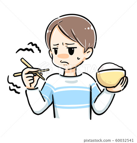 Children who are not good at holding chopsticks - Stock Illustration ...