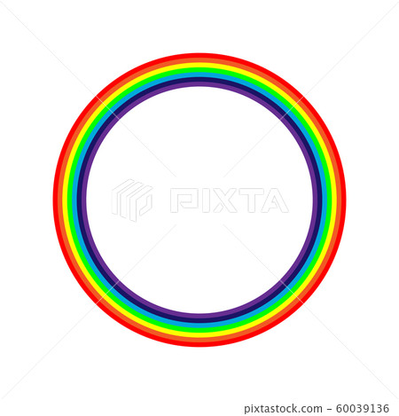 Circular rainbow pattern - Stock Illustration [60039136] - PIXTA