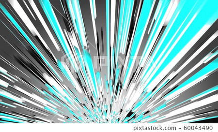 Motion shapes - perspective view, 3D Rendering - Stock Illustration ...