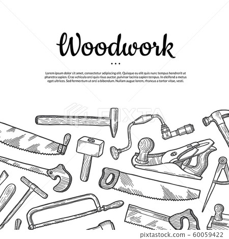Vector carpentry background with place for text - Stock Illustration ...