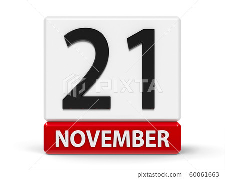 Cubes calendar 21st November - Stock Illustration [60061663] - PIXTA