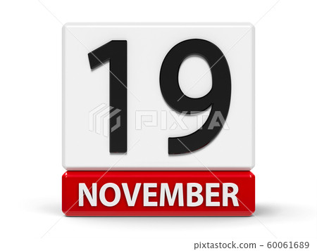 Cubes calendar 19th November - Stock Illustration [60061689] - PIXTA