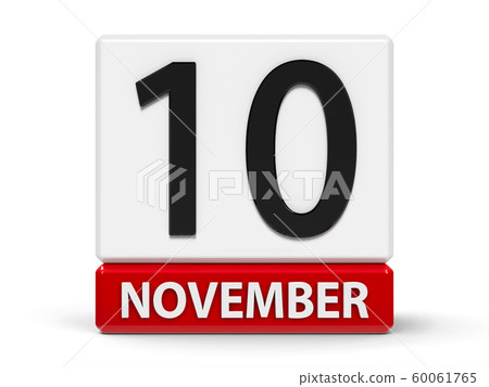 Cubes calendar 10th November - Stock Illustration [60061765] - PIXTA