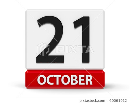 Cubes calendar 21st October - Stock Illustration [60061912] - PIXTA