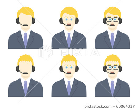 Operator illustration set - Stock Illustration [60064337] - PIXTA