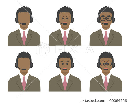 Operator illustration set - Stock Illustration [60064338] - PIXTA