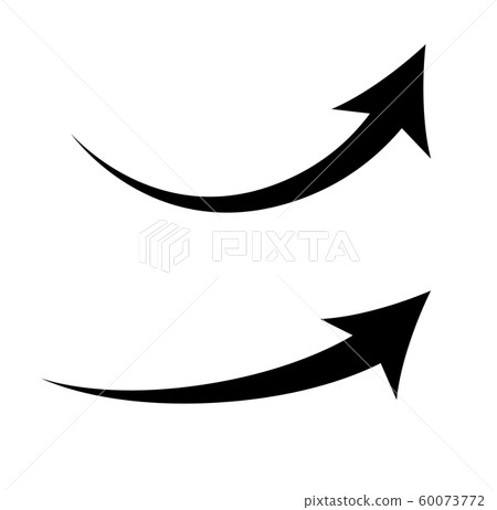 Up curve arrow icon - Stock Illustration [60073772] - PIXTA
