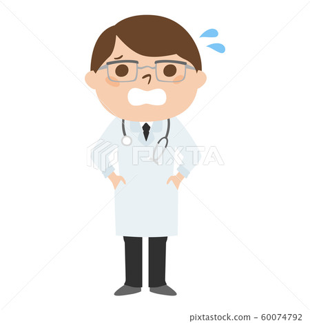 Illustration of male doctor by occupation. A... - Stock Illustration ...