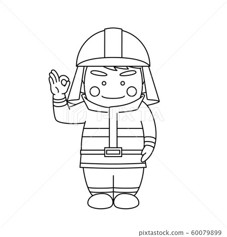 Firefighter ok - Stock Illustration [60079899] - PIXTA