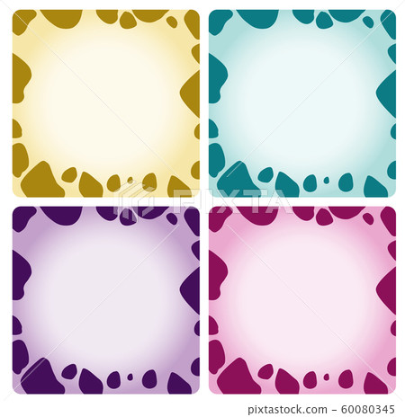 Four frame designs in many colors - Stock Illustration [60080345] - PIXTA