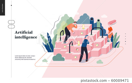 Technology topic illustration - Stock Illustration [60089471] - PIXTA