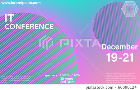 Conference design template. Colorful cover. Vector-插圖素材 [60090124 ...