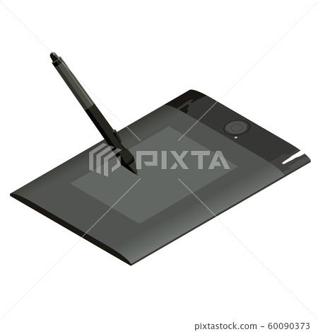 Illustration | Pen tablet | Pen tab | Board tab... - Stock Illustration ...