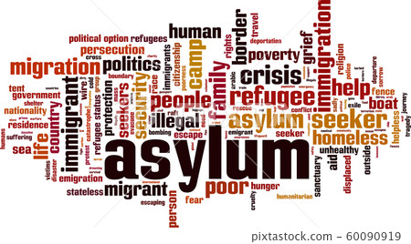 Asylum word cloud - Stock Illustration [60090919] - PIXTA