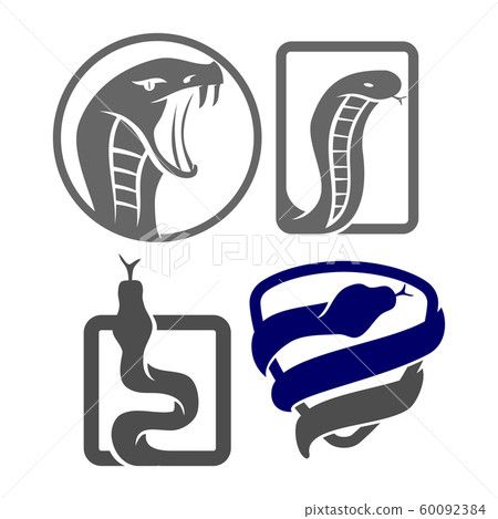Snake Shield logo template design Vector - Stock Illustration [60092384 ...