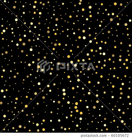 Abstract pattern of random falling gold dots.... - Stock Illustration ...