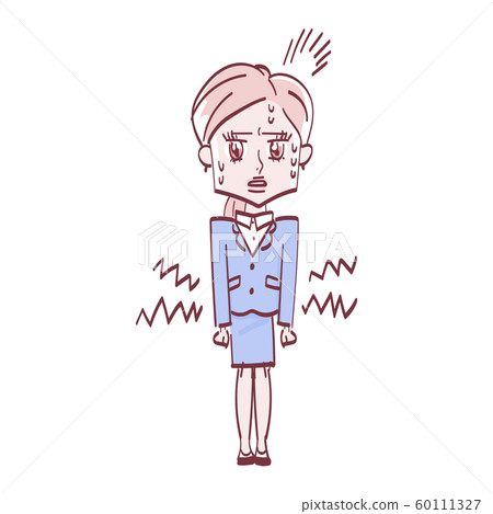 A woman with poor health - Stock Illustration [60111327] - PIXTA