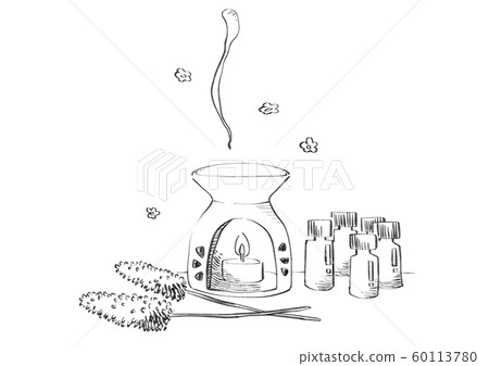 Aroma line drawing - Stock Illustration [60113780] - PIXTA
